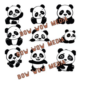 Panda Svg, Cute Panda Svg, Baby Panda Svg, Panda Bear Svg, Panda ...