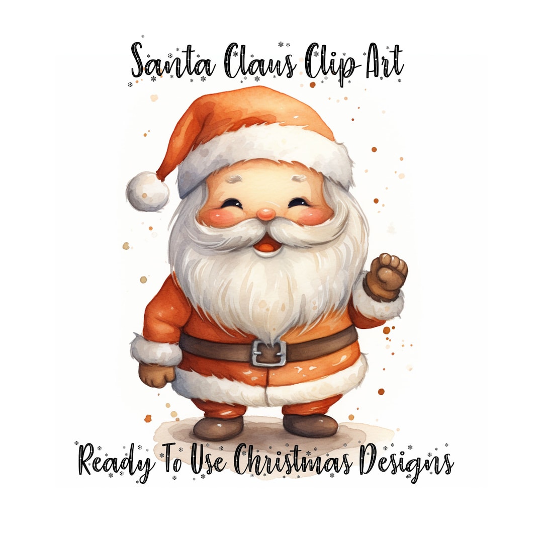 Santa Claus Clipart, Christmas Clip Art, 11 Quality Pngs, Winter ...