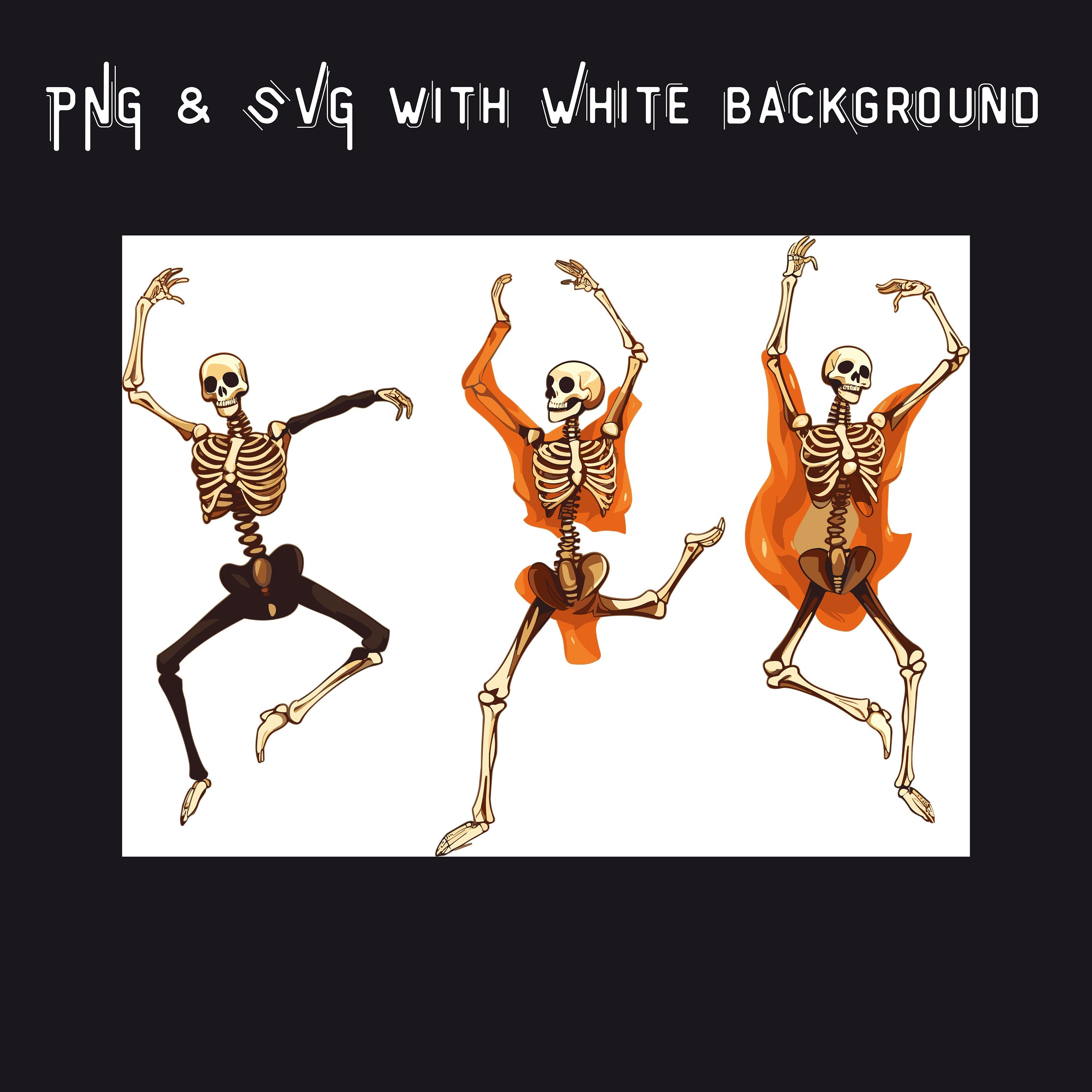 Skeleton SVG PNG, Funny Skeleton, Halloween SVG, Dancing Skeleton ...