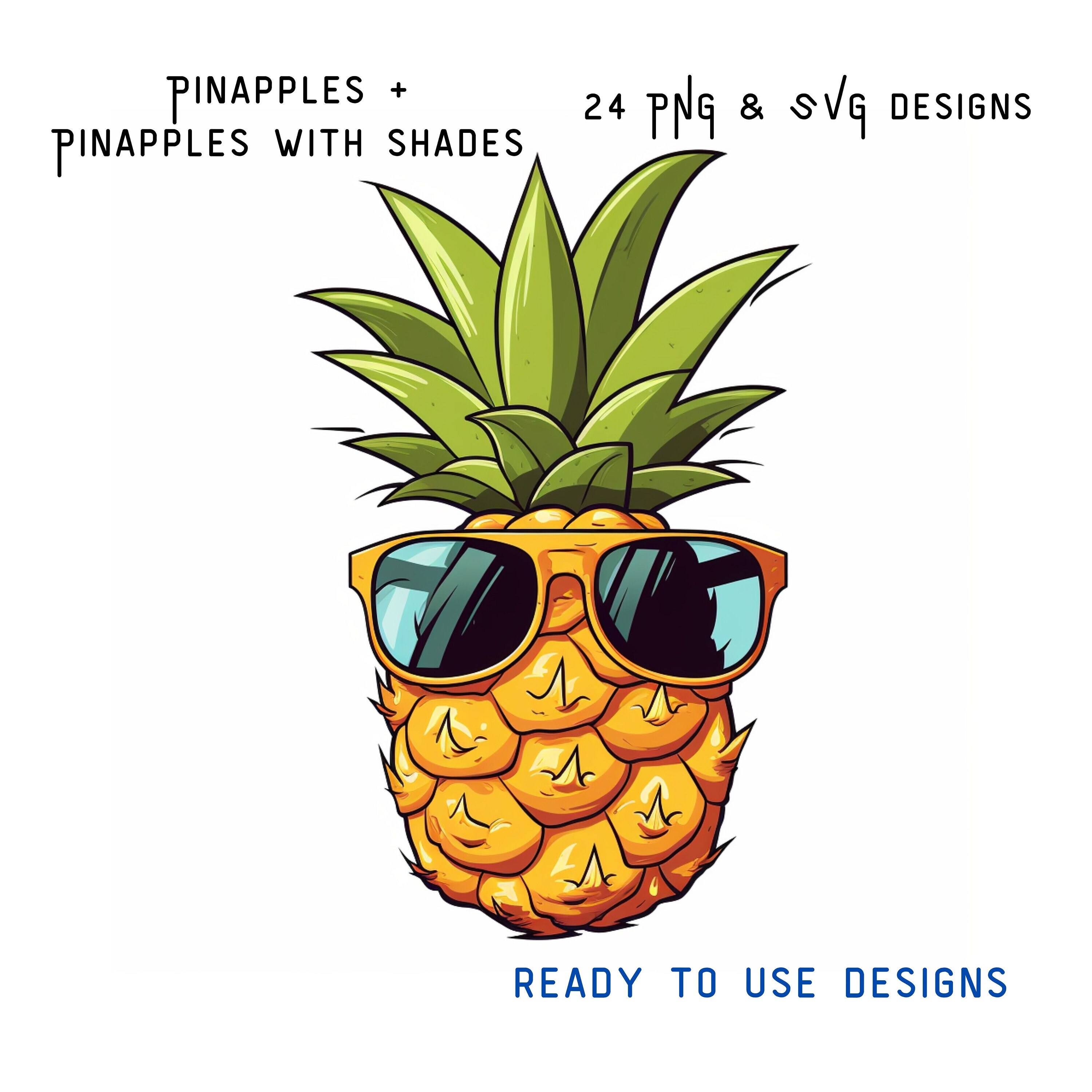 Pineapples SVG PNG, Pinapple Cut File, Cricut, Sublimation Projects ...