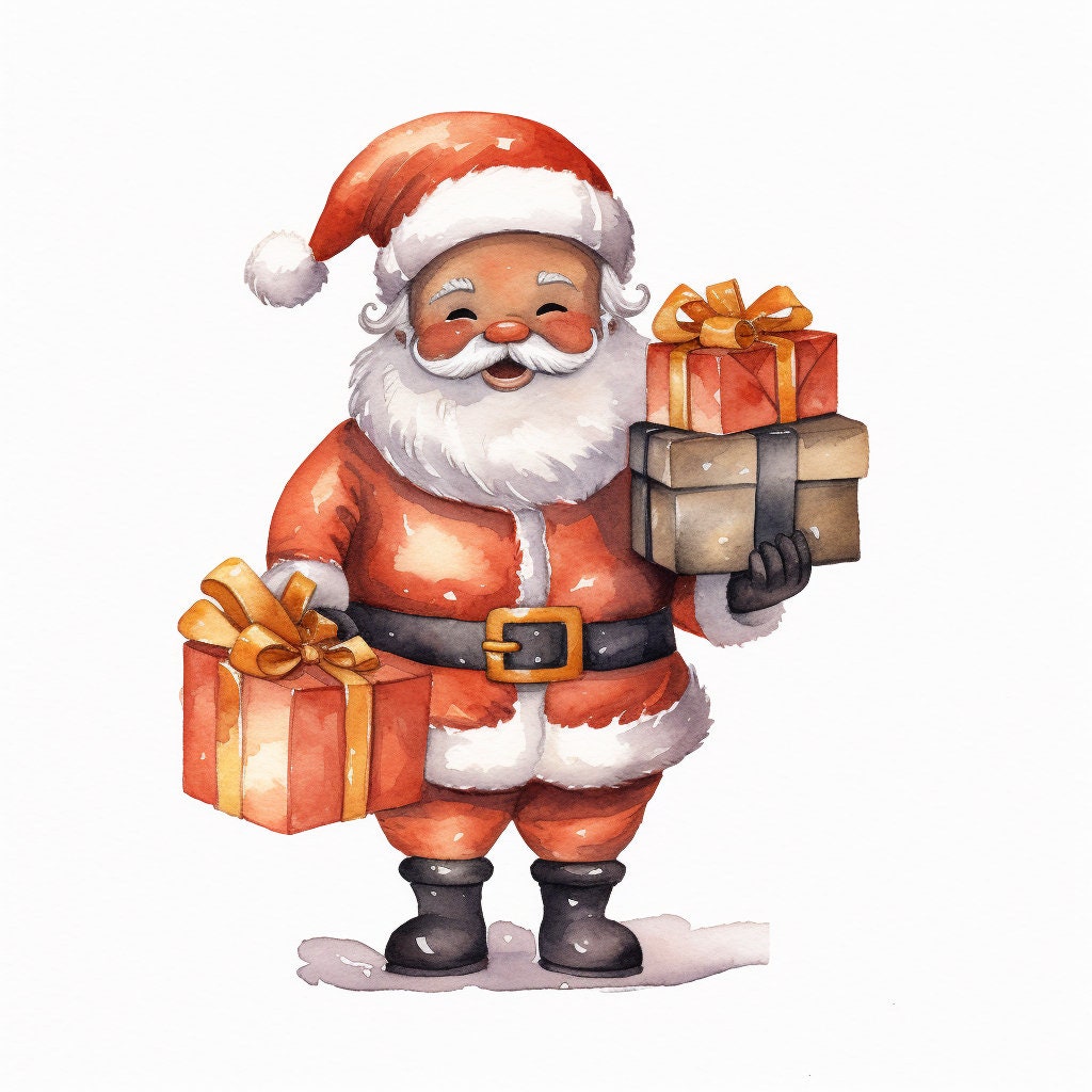 Santa Claus Clipart, Christmas Clip Art, 11 Quality Pngs, Winter ...