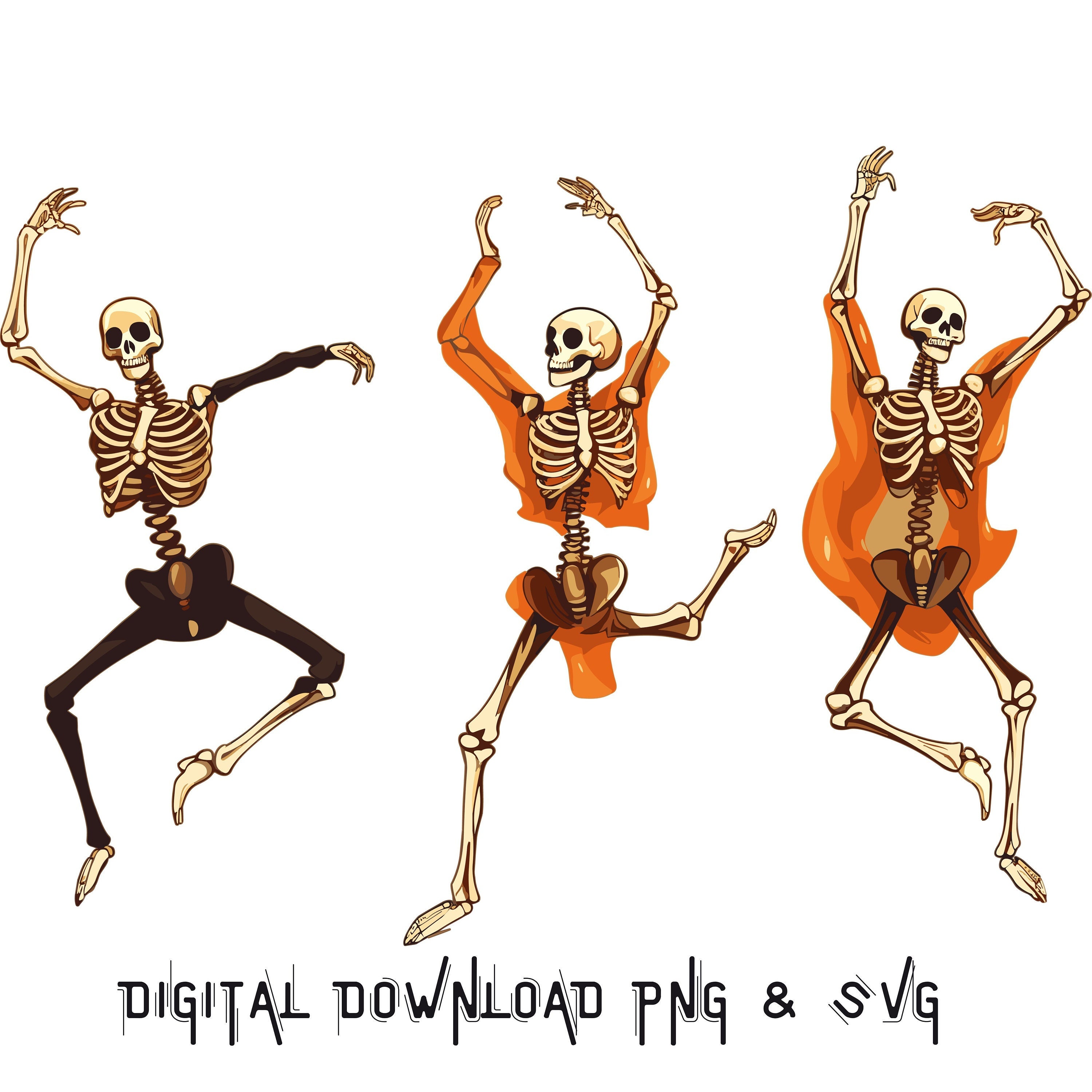 Skeleton SVG PNG, Funny Skeleton, Halloween SVG, Dancing Skeleton ...