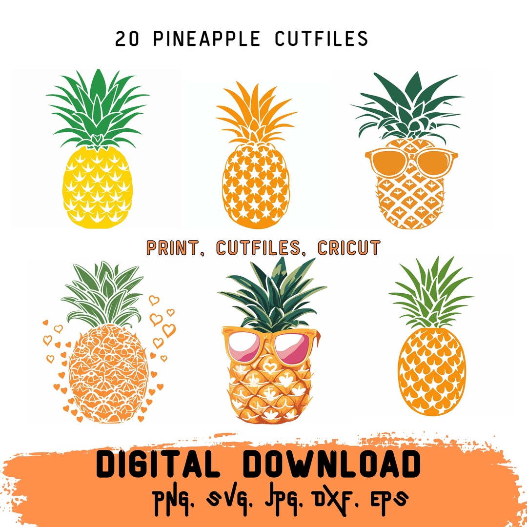 Pineapple Svg, Summer Svg, Pineapple Cut File, Pineapple Cricut ...