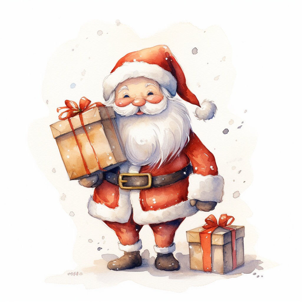 Santa Claus Clipart, Christmas Clip Art, 11 Quality Pngs, Winter ...