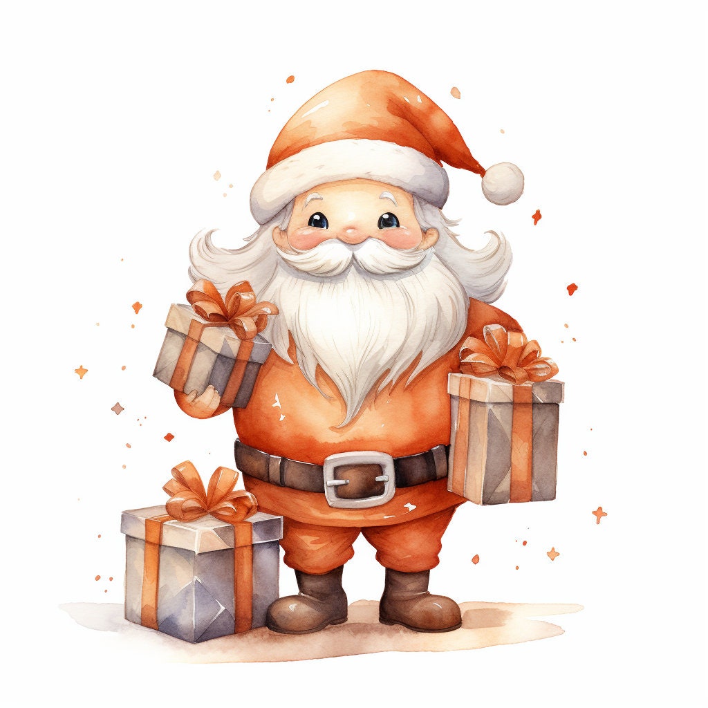 Santa Claus Clipart, Christmas Clip Art, 11 Quality Pngs, Winter ...