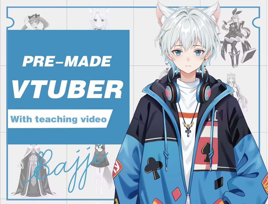 Modello Live2d premade/Vtuber Design/Vtuber room/live2d model/vtuber model free/live2d rigging ...