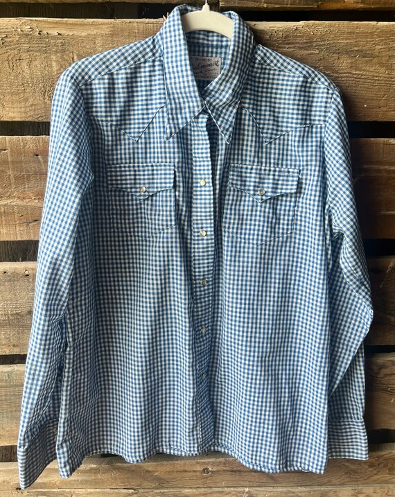 Vintage Rockmount Gingham Western Shirt - Gem