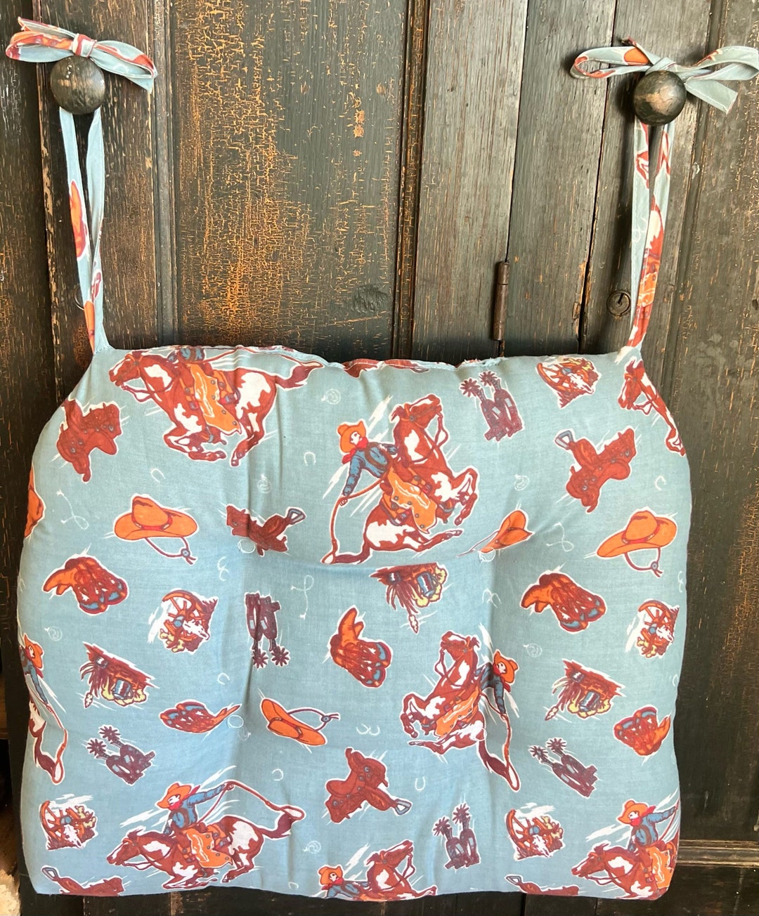 Vintage Style Western Rodeo Chair Cushions - Etsy