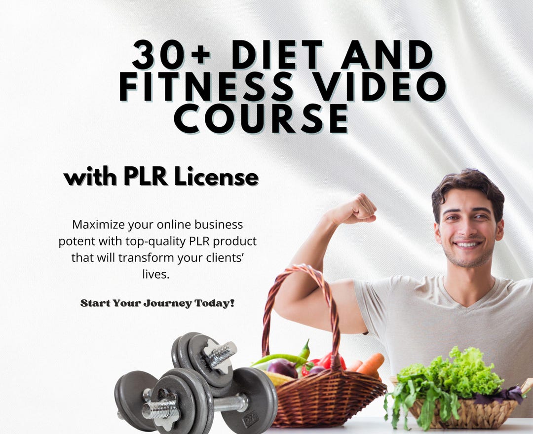 30+ Diet and Fitness PLR Video Course, Weight Loss, Healthy Living ...