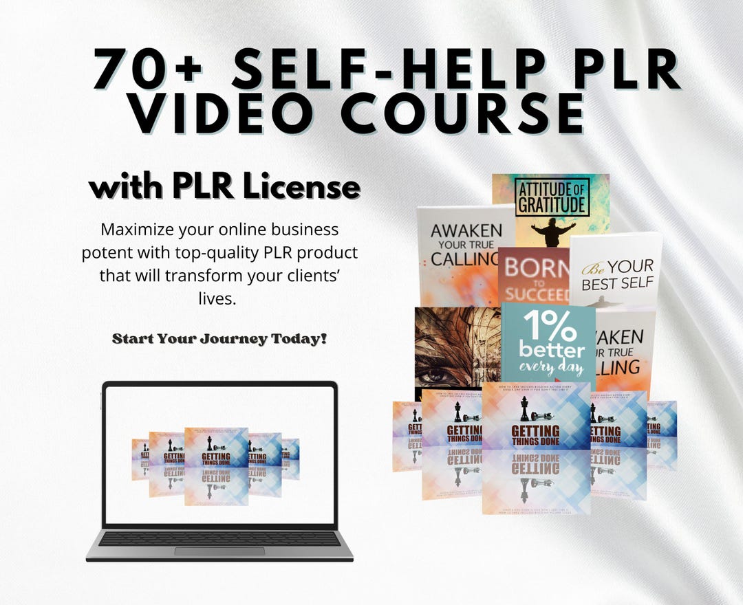 70+ Self-help PLR Video Course Bundle, Mindfulness PLR Videol Course | Personal Development ...