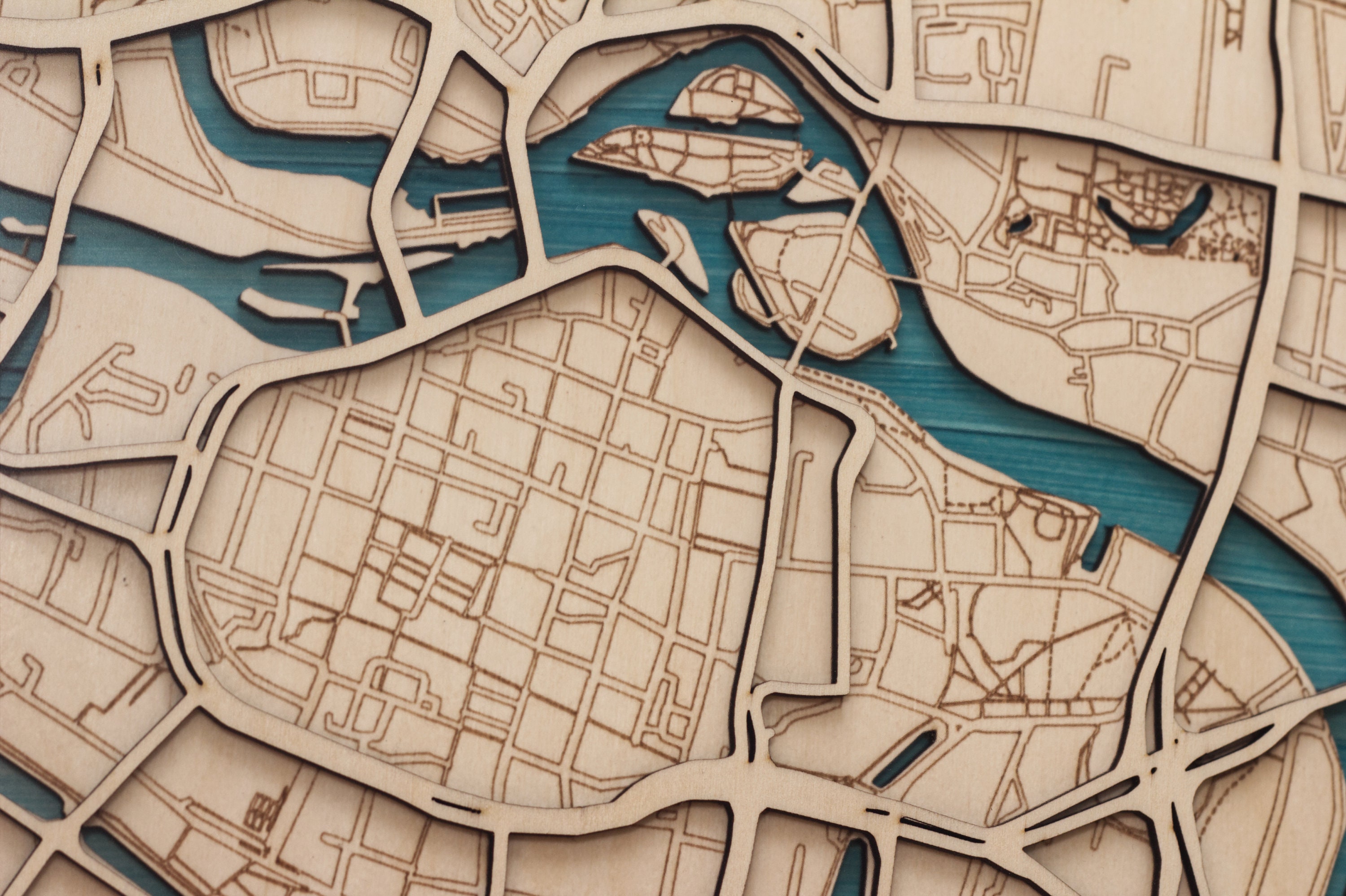 Mapa hecho a medida / Mapa de madera / Grande 41x41cm / Mapa - Etsy México