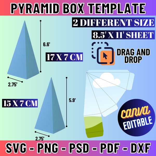 Box Birthday Template - Etsy