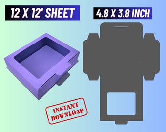 Window Box Template Svg, Gift Box Svg, Bow Box Template, Svg for Cricut ...