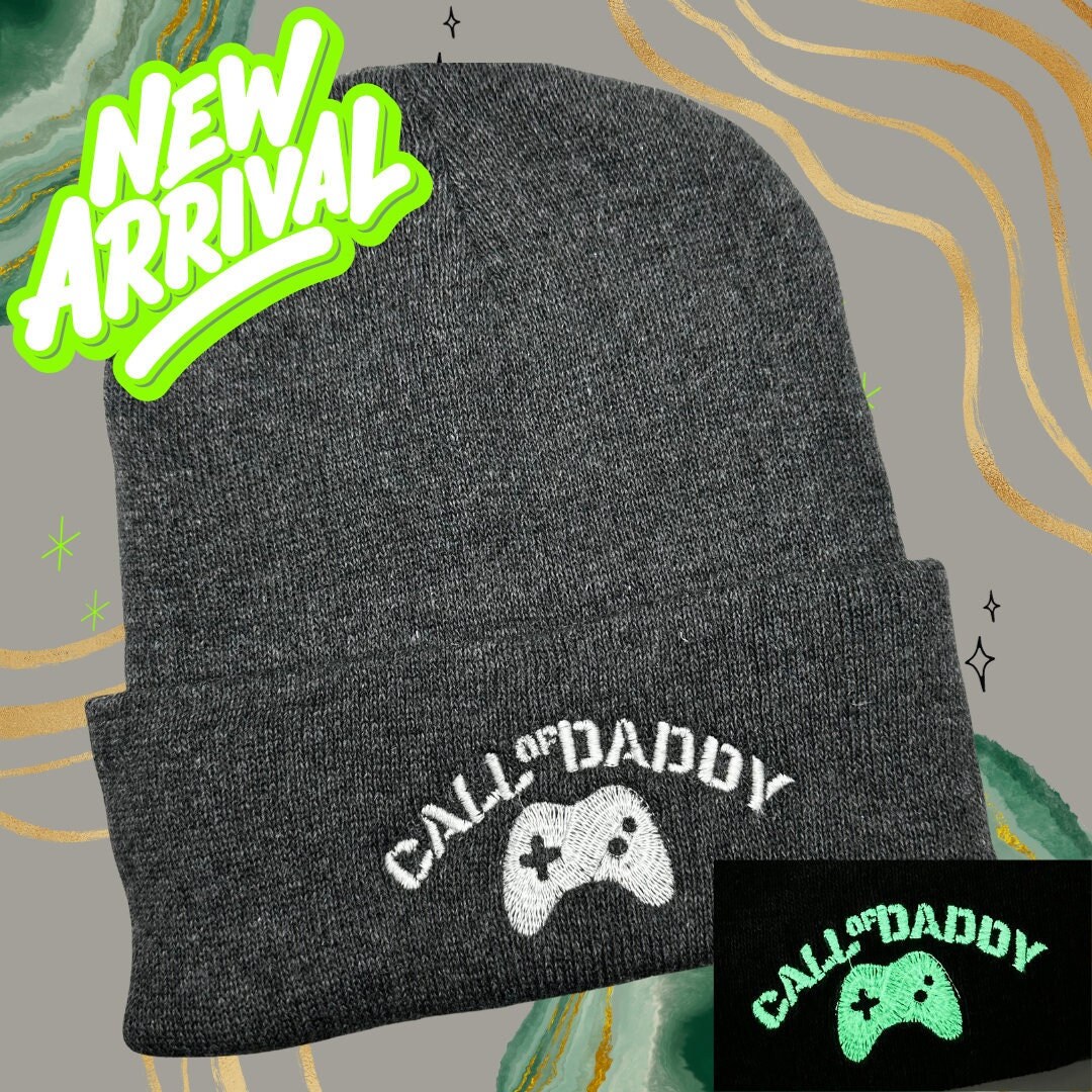 Call of Daddy Embroidered Glow in the Dark Beanie, More Beanie Color ...