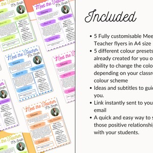 Meet the Teacher - Editable, Printable Product - Etsy