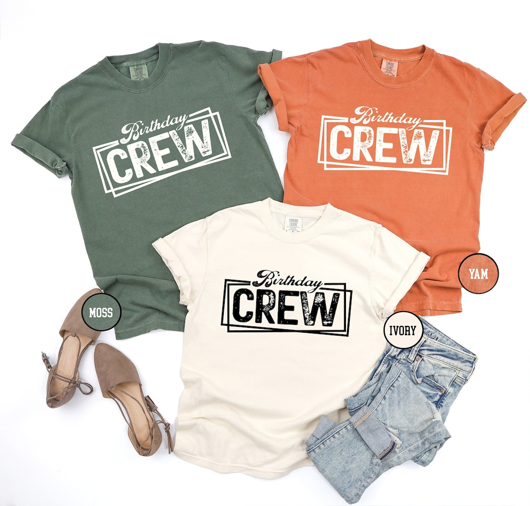 Birthday Crew Shirt, Birthday Group T-shirt, Birthday Team Tees ...