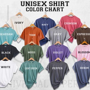 Custom Logo T-shirt, Personalized Front and Back Comfort Colors® Shirt ...