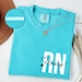 Custom Registered Nurse Comfort Colors® T-shirt, Personalized Name ...