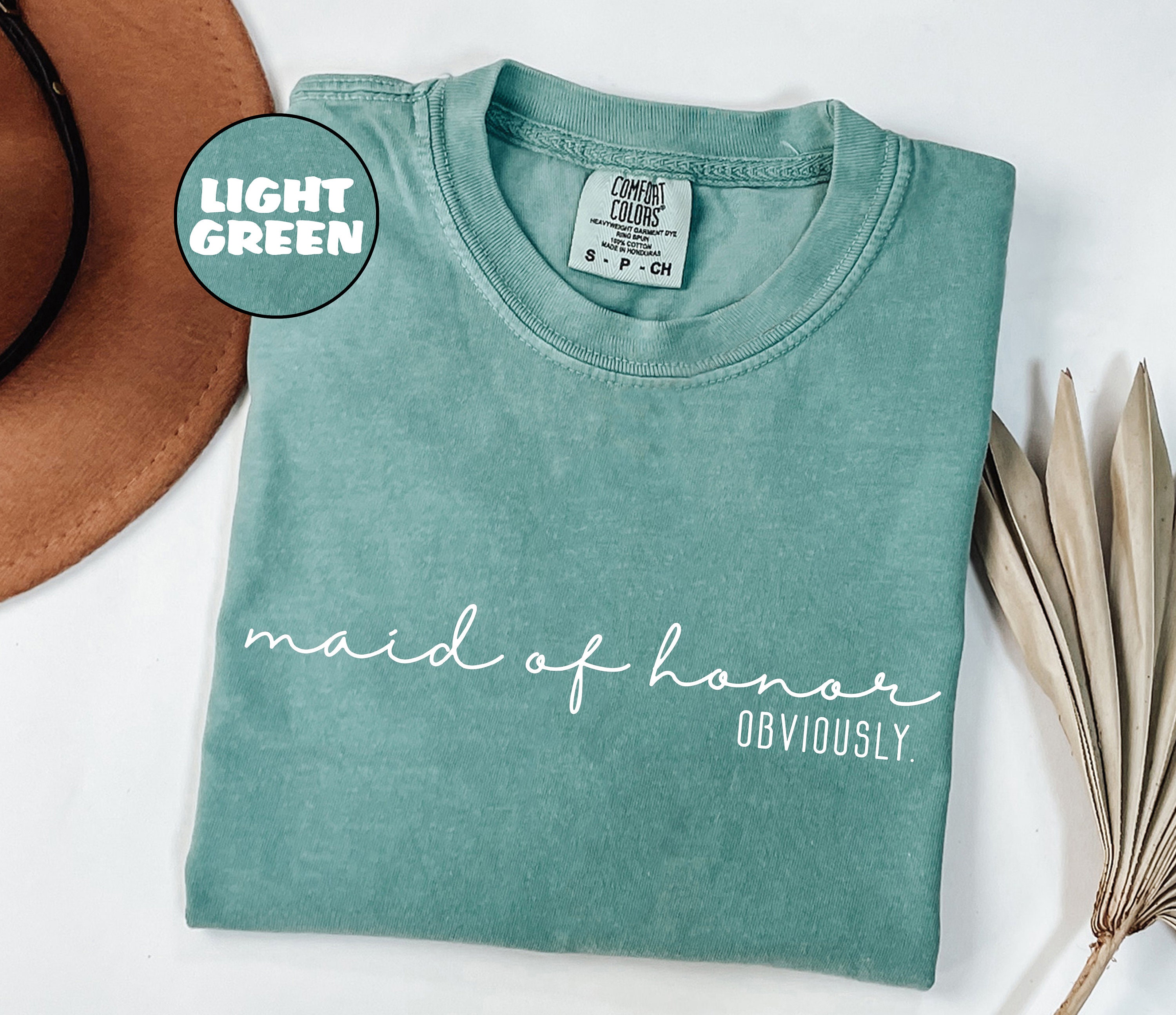 Maid of Honor Obviously Shirt, Comfort Colors® Maid of Honor T-shirt ...