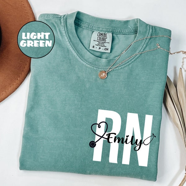 Nurse With Name T Shirt - Etsy