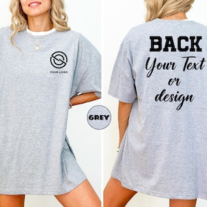 Custom Logo T-shirt, Personalized Front and Back Comfort Colors® Shirt ...