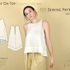 Float on Top PDF Sewing Pattern, Sizes 0-30, Beginner Friendly Sewing ...