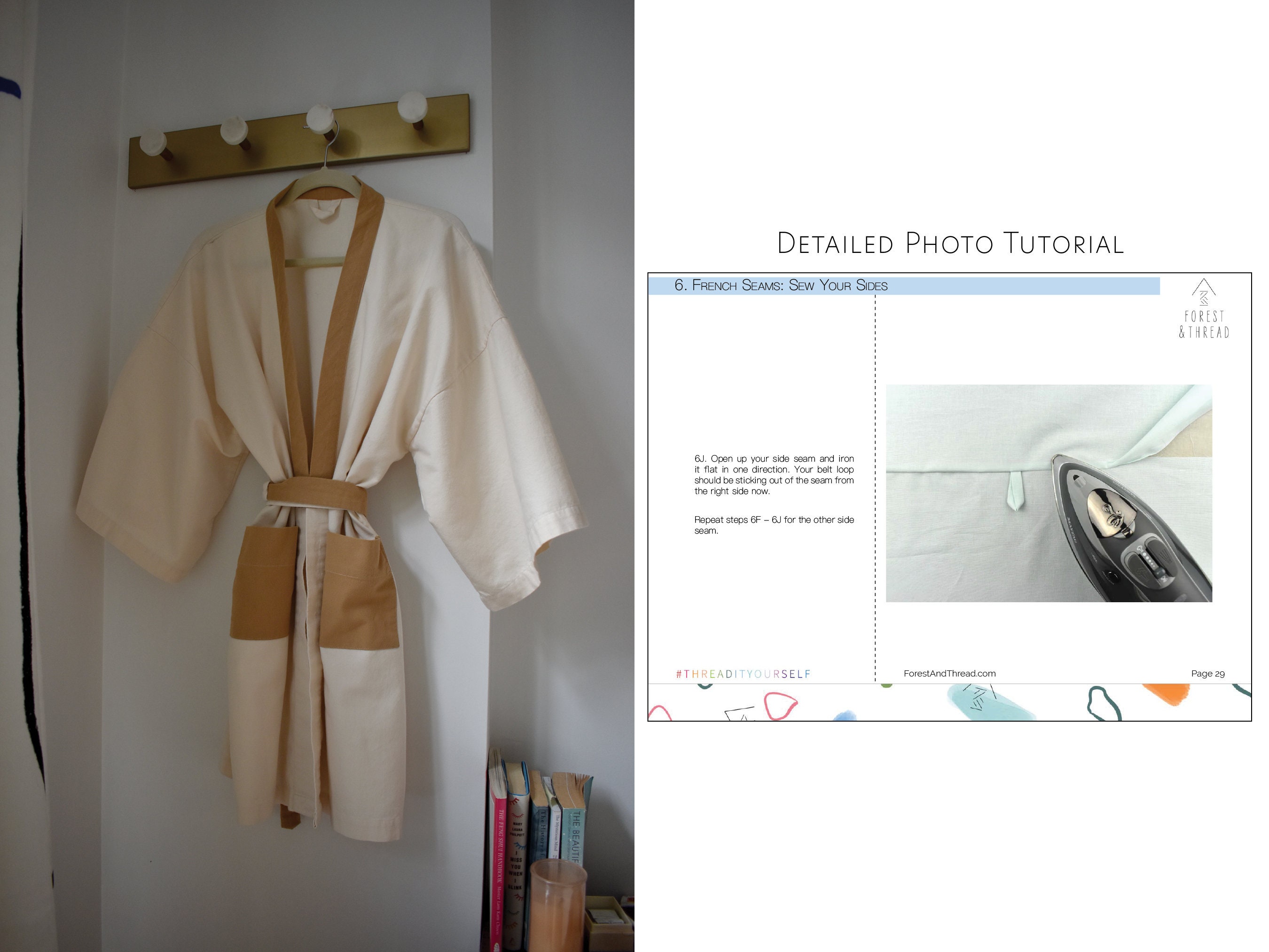 That's A Wrap Robe PDF Pattern, Sizes XXS-8X, Beginner Friendly Sewing ...