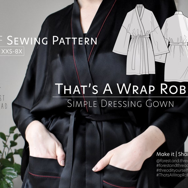 Wrap Robe Pattern - Etsy