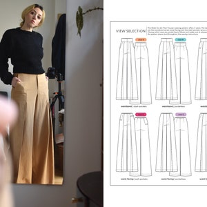 Wide You Do That Trousers PDF Pattern, Sizes 0-30, Digital Sewing ...