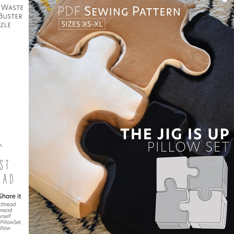 Puzzle Pillow - Etsy UK
