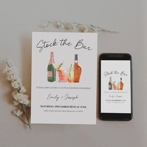 Stock the Bar Invitation - Etsy