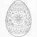 Easter Egg Bunny Chick Lamb Coloring Pages Happy Easter Children and ...