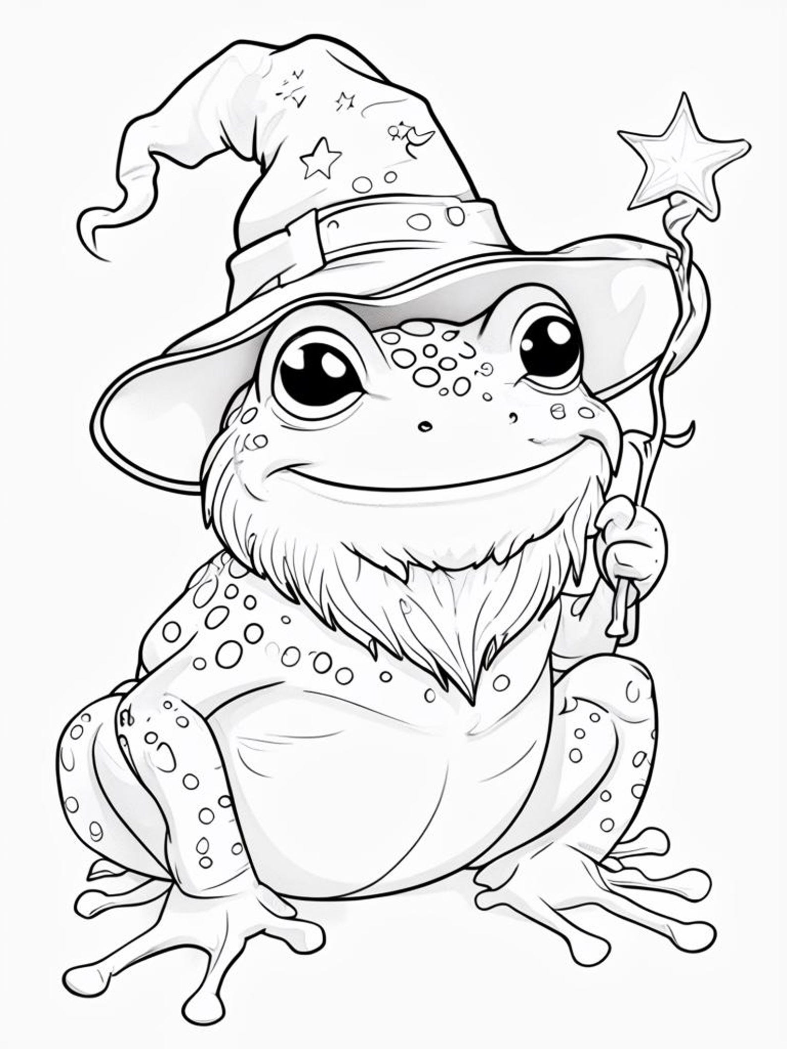 Whimsical Frog Toad Digital Download Coloring Pages | Fun & Relaxing ...