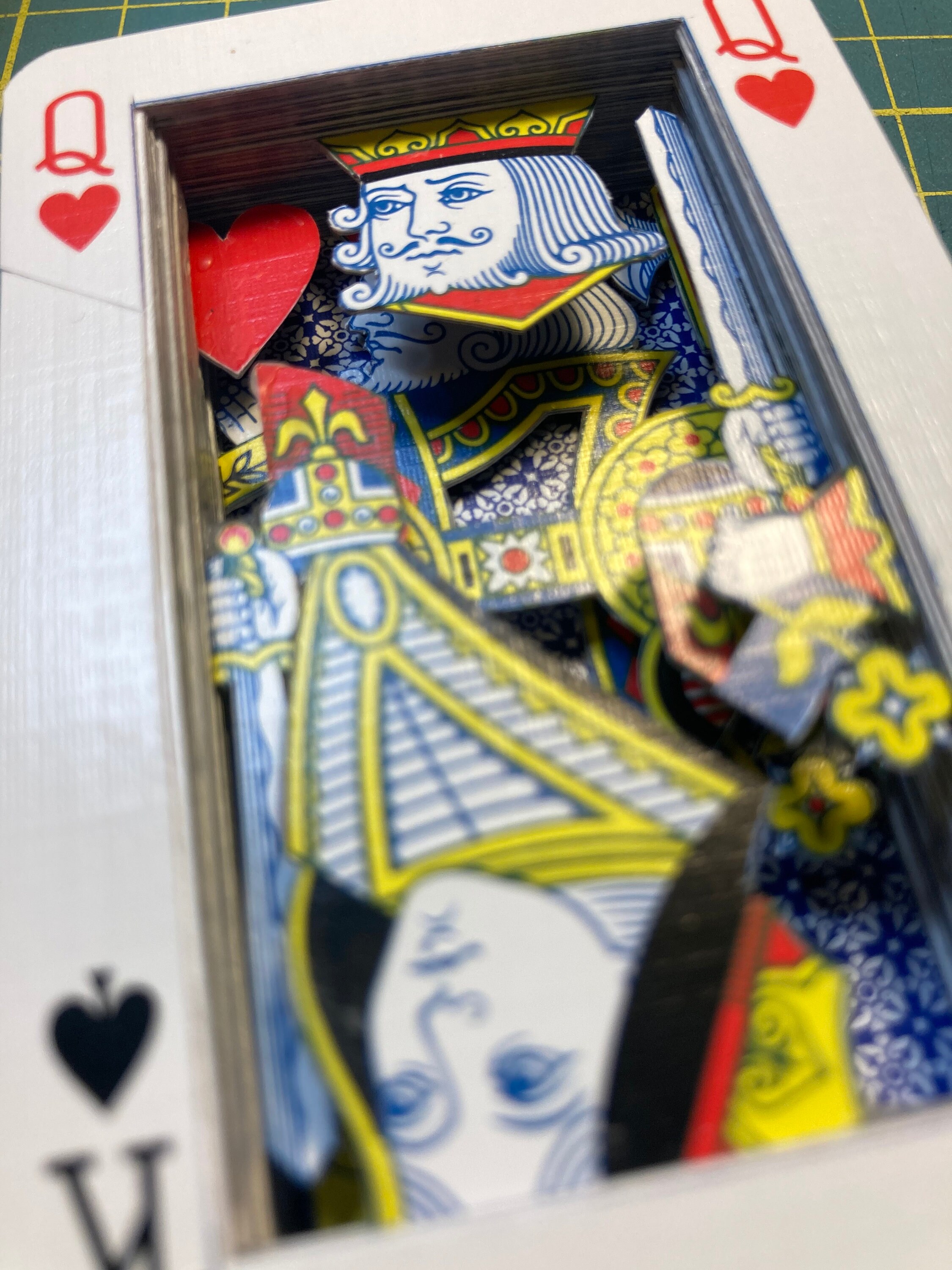 Kings and Queens 3D Deck of Cards Collage Art. - Etsy