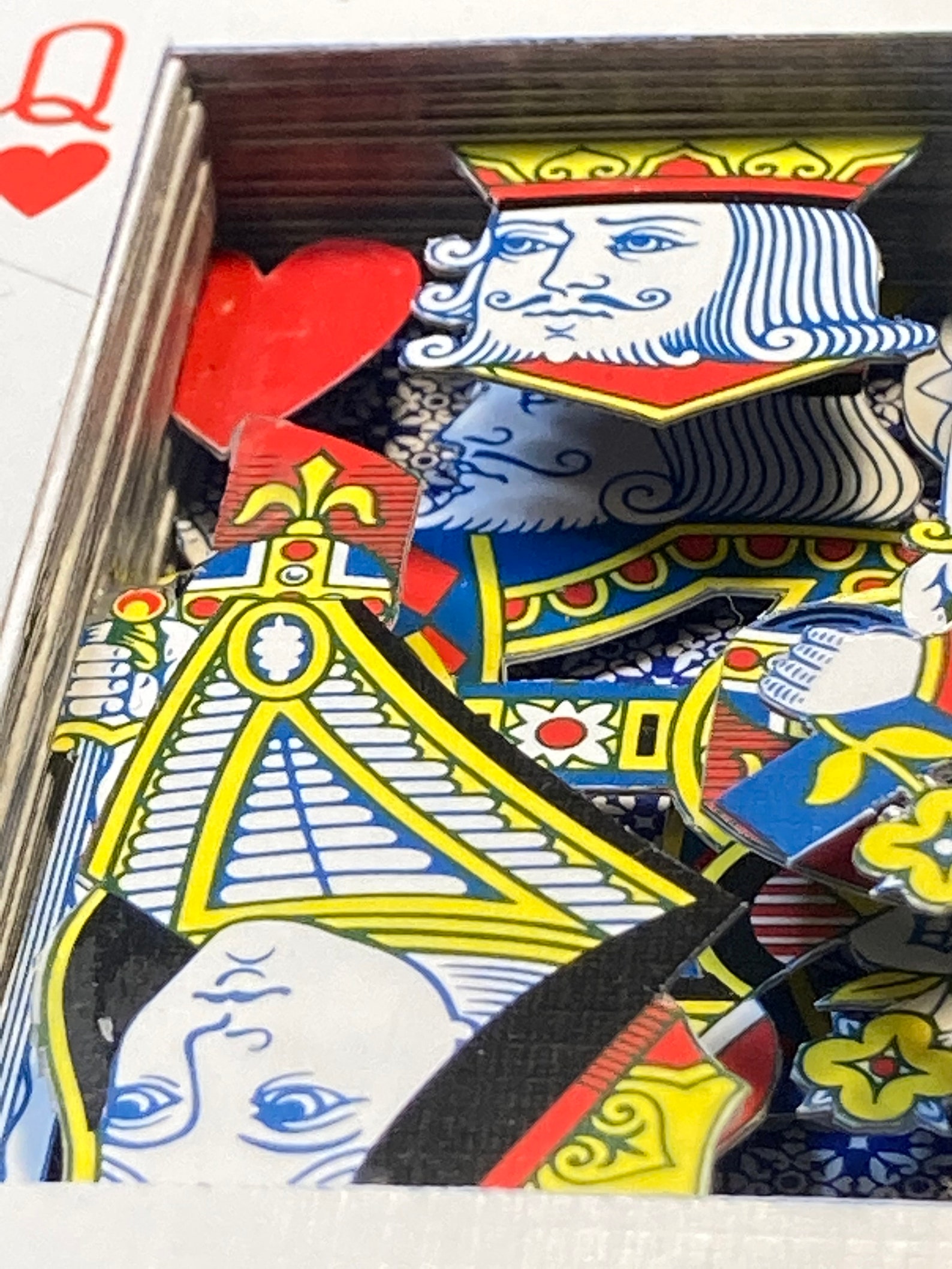 Kings and Queens 3D Deck of Cards Collage Art. - Etsy