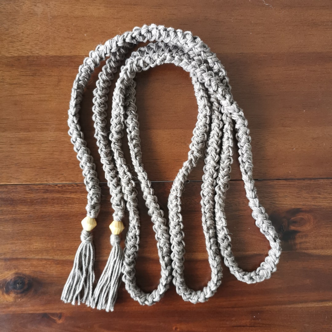 Easy Boho Crochet Rope Belt - PATTERN ONLY - Etsy