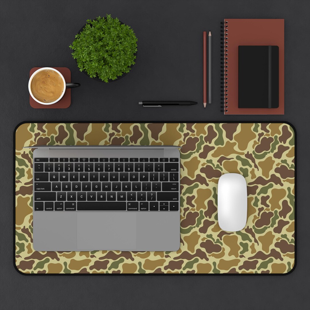 Camo Neoprene Desk Mat – Old School Camo, Military Enthusiast Gift ...
