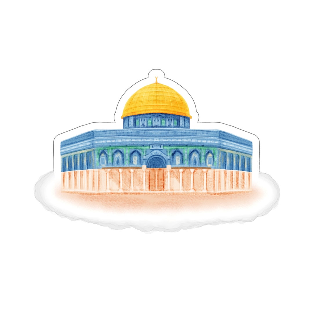 Dome of the Rock Sticker Palestinian Sticker Jerusalem Sticker Arabic ...
