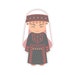 Palestinian Woman Sticker Cute Falaha Sticker Palestinian Thobe Vinyl ...