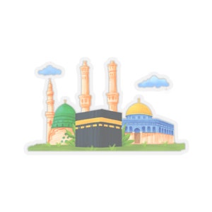 Sacred Islamic Mosques Stickers Muslim Stickers Arabic Stickers Islamic ...
