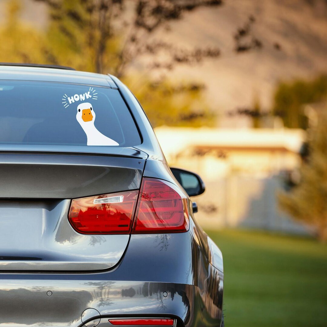 Honk Goose Car Vinyl Sticker, Bright and Cheerful Funny Vinyl - Etsy