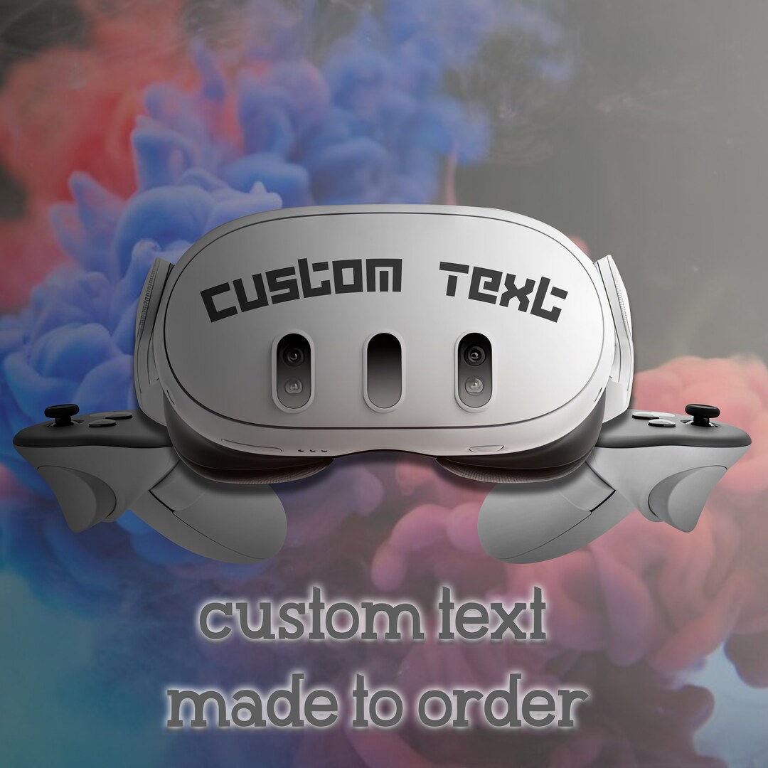 Custom Meta Quest 3 Vinyl Wrap: Personalized Text or Image - Etsy