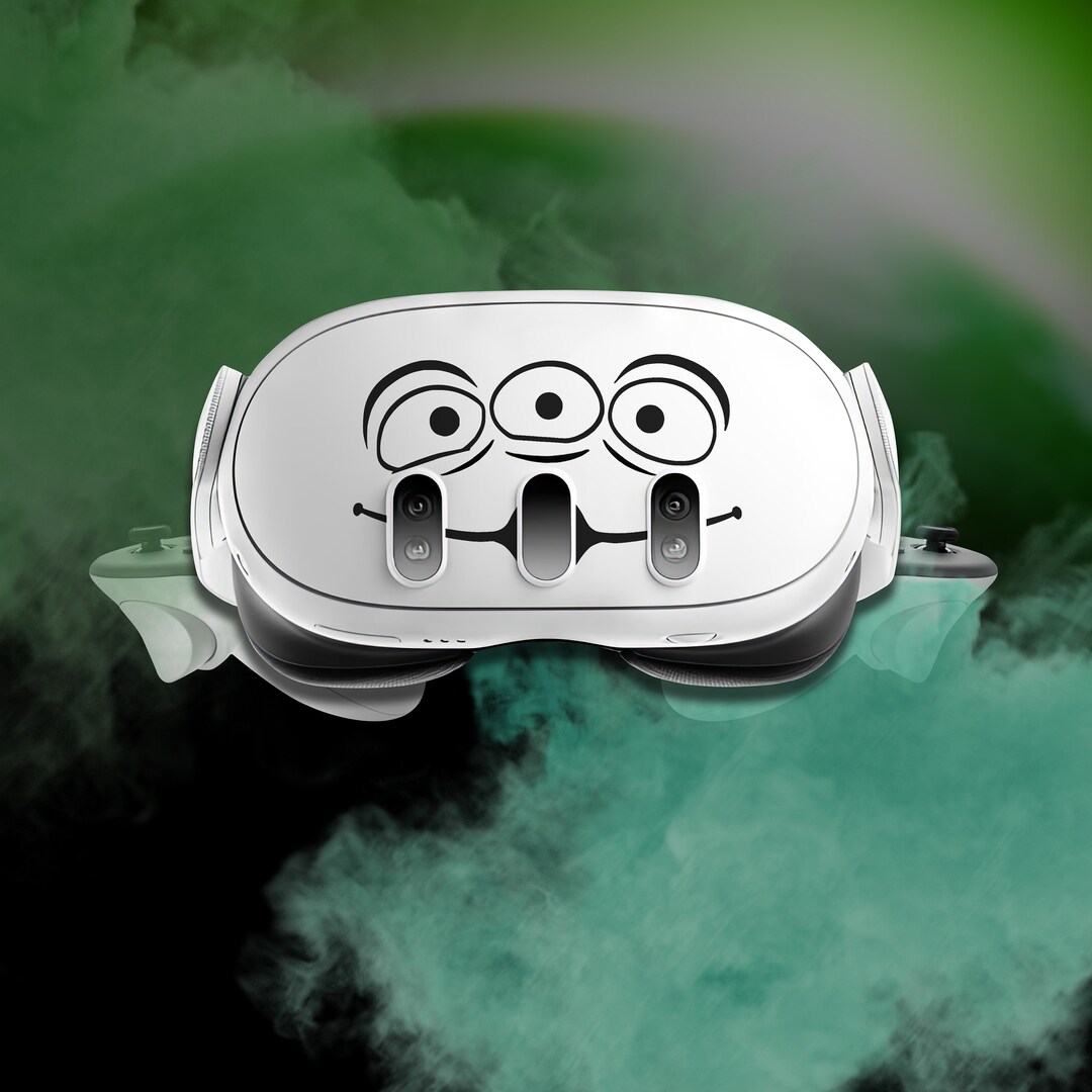 Cute Alien Vinyl Sticker for Meta Quest 3 VR Headset - Etsy