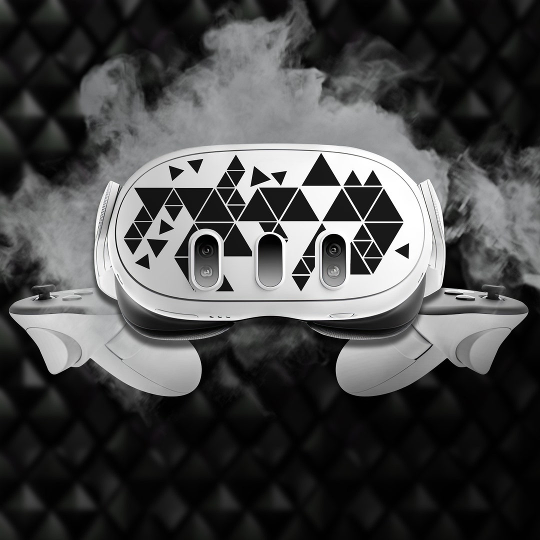 Geometric Triangle Pattern Vinyl Sticker for Oculus Meta Quest 3 ...