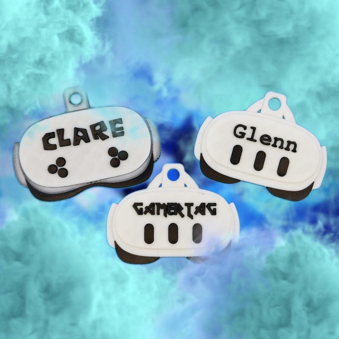 Mini VR Headset Keychain 3D Printed Virtual Reality Keyring Gamer Gift ...
