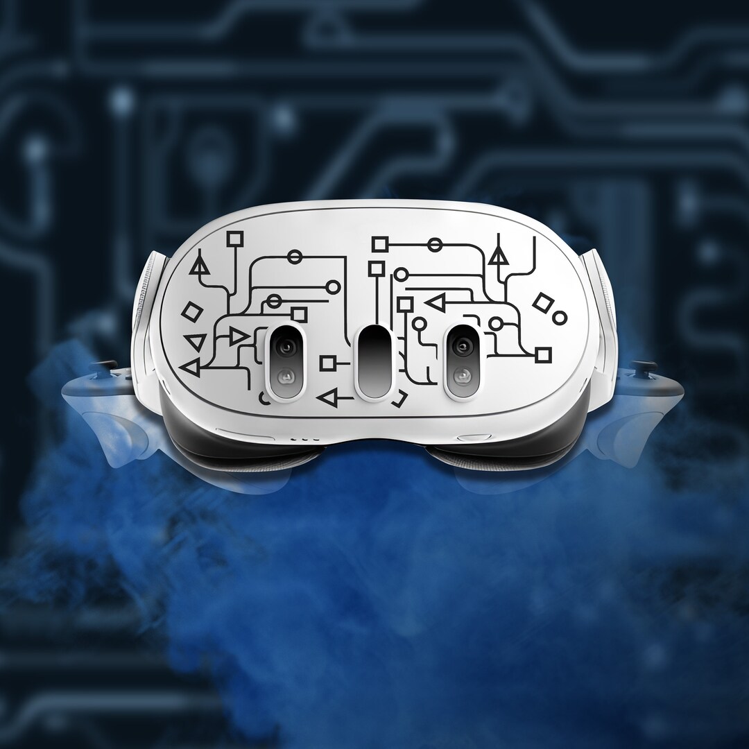 Meta Quest 3 Circuit Wrap Designed for Oculus Vinyl Sticker Transfer ...