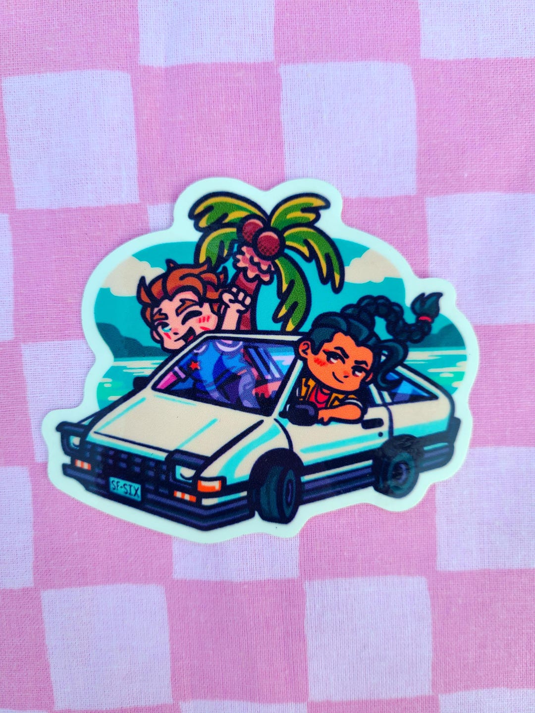 Summer Drive Luke & Jamie SF6 Toyota Ae86 Sticker - Etsy
