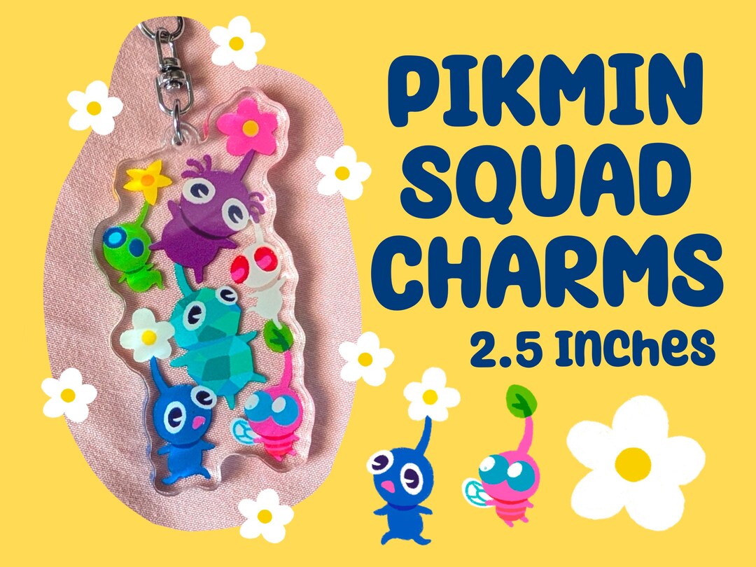 Pikmin Squad Keychain Charm - Etsy