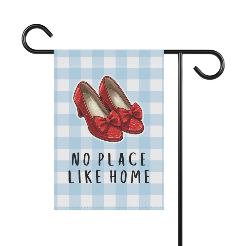No Place Like Home Garden Flag, Ruby Slippers Wizard of Oz Inspired ...