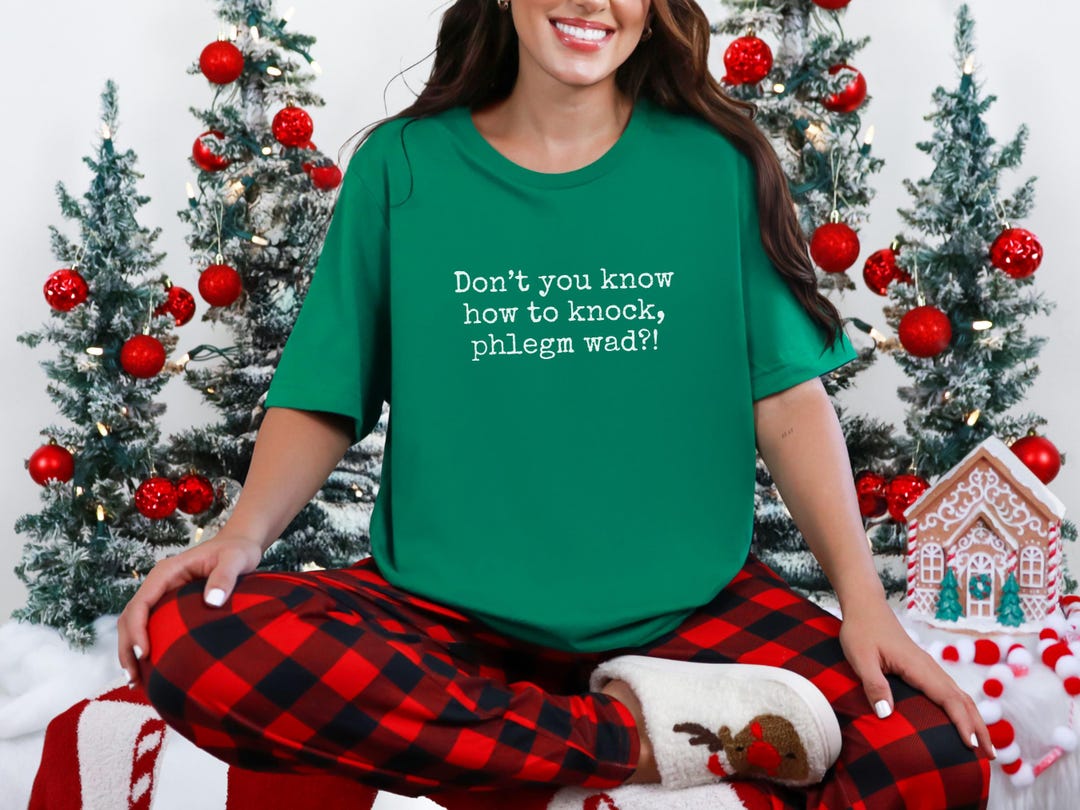 Phlegm Wad Home Alone Quote Graphic Tee, Buzz Quote Funny Christmas ...